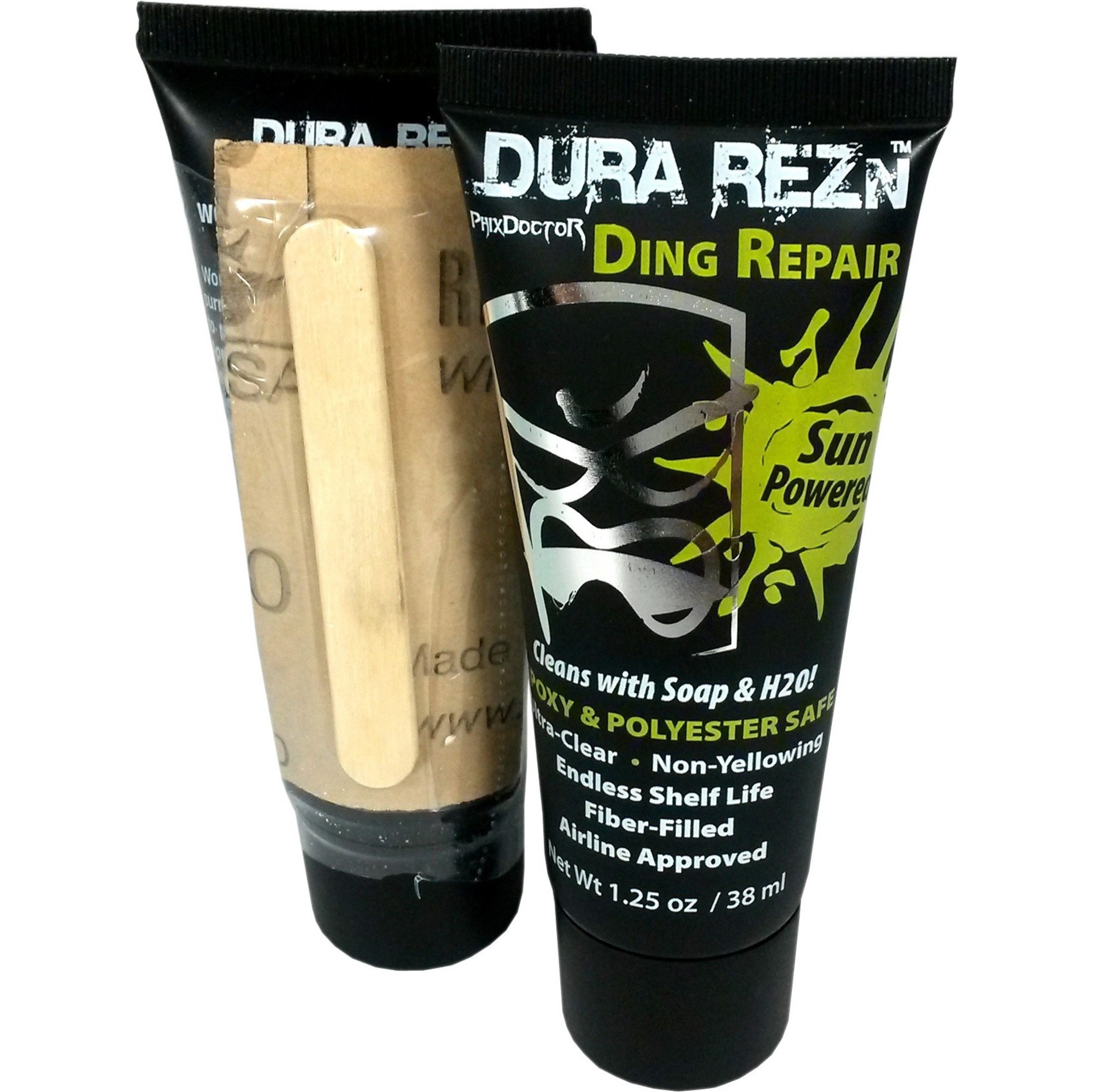 Phix Doctor MINI Dura Rez Sunpowered Fibre Filled Surfboard Repair Solution 1oz | Wetsuit Outlet